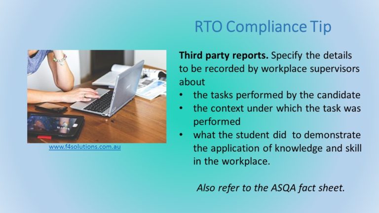 Are you collecting third party reports in your RTO evidence?